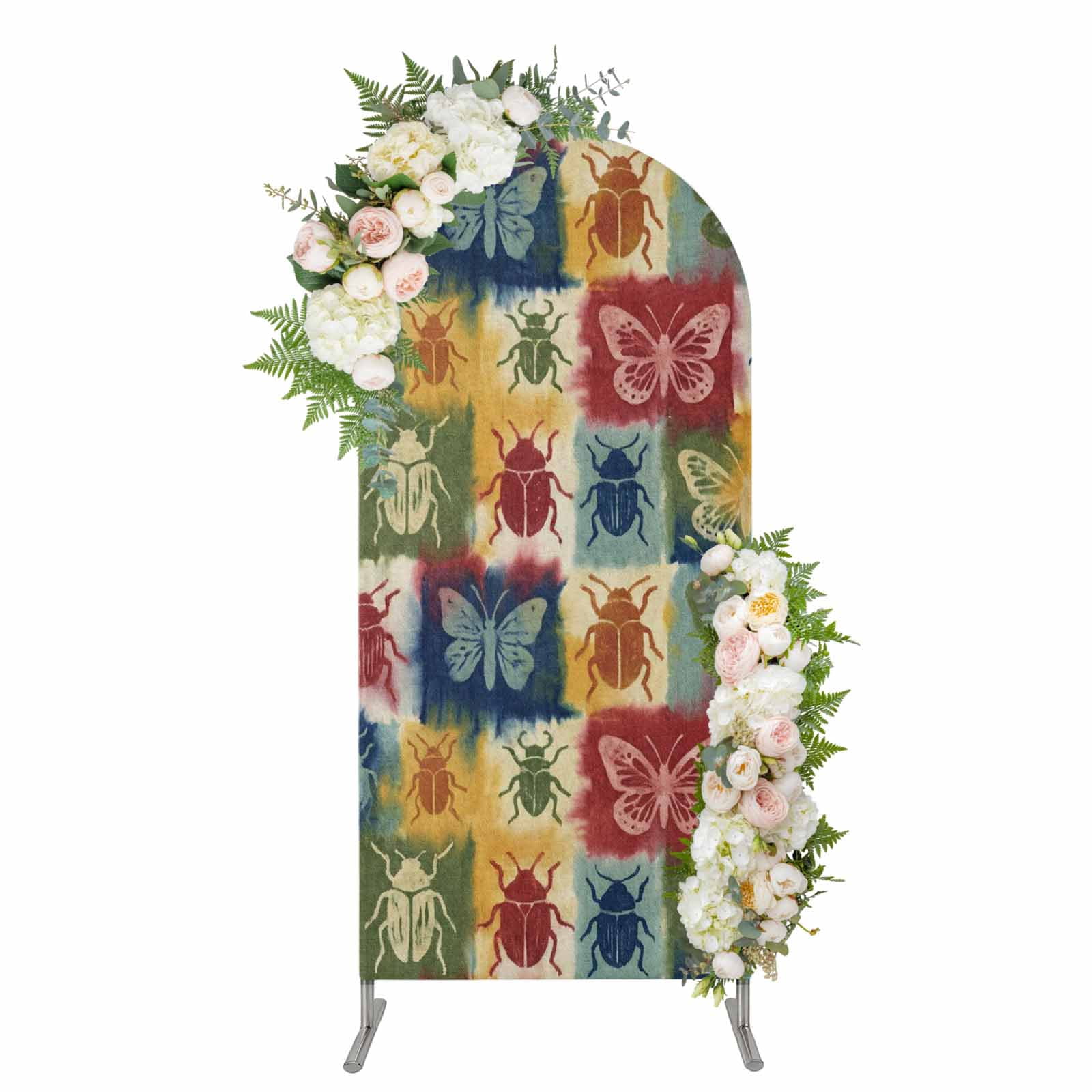 Arch Covers, Vintage Butterflies Arch Covers Stretchy Backdrop 5'x2.1 ...