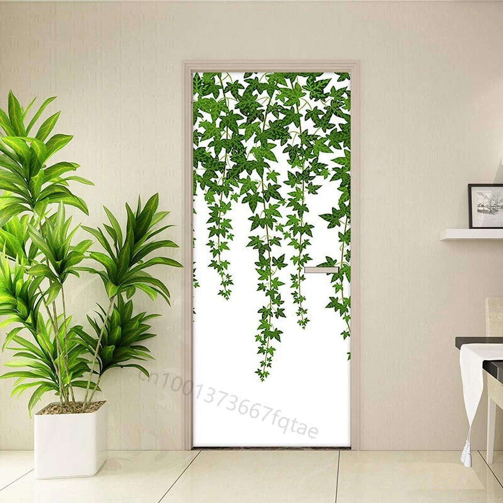 Arch Door Sticker Self Adhesive Plant Flowers Photo 3D Wallpaper Whole ...