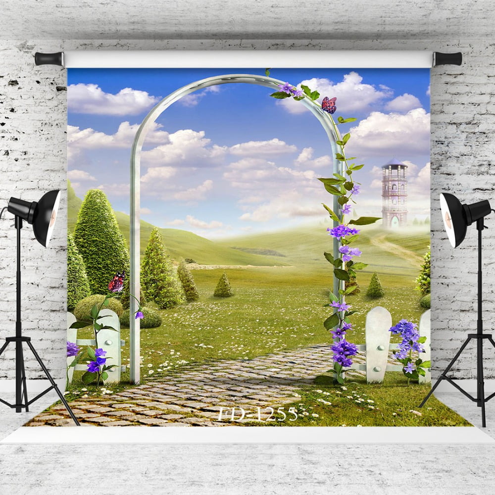 Arch Door Walkway Pasture Photography Backdrops for Photo Studio ...