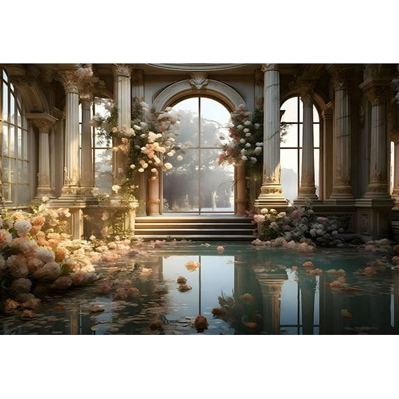 Arch Garden Floral Adult Birthday Wedding Maternity Portrait r Backdrop ...