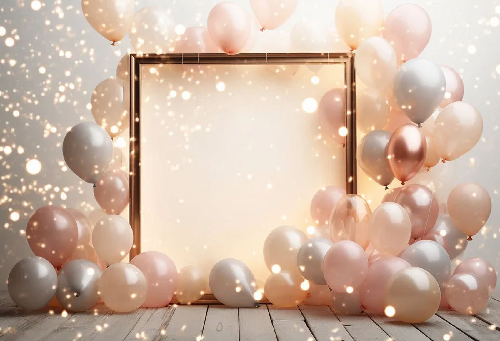 Arch Glitter Frame Balloons Kids Birthday Party Cake Smash Portrait r ...