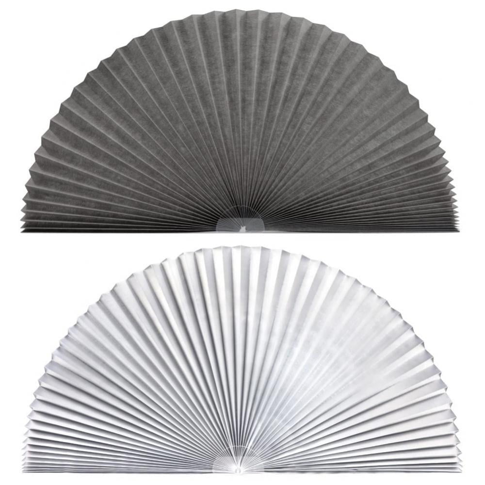 Arch Light Filtering Fabric Shade Pack of 2 fit for Perfect Half-Round ...
