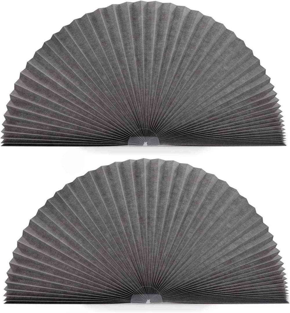 Arch Light Filtering Fabric Shade Pack of 2 fit for Perfect Half-Round ...