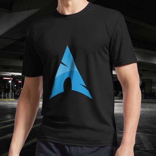 Arch Linux Logo Active T-Shirt Funny ALL Color And Size Mode American ...