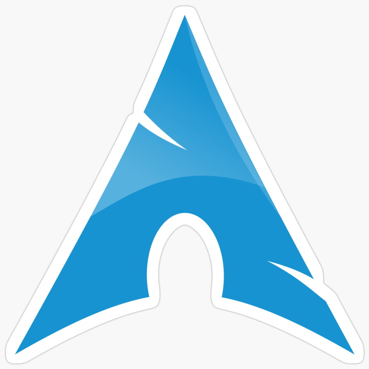 Arch Linux Sticker. Gift For You - Decorate Laptops, Water Bottles, And ...