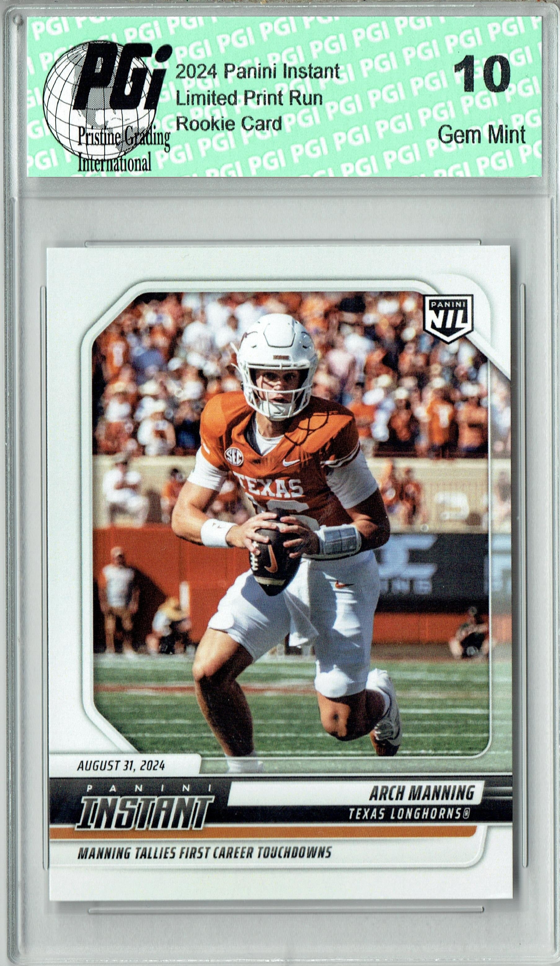 Arch Manning 2024 Panini Instant #AMA 1st Career Touchdowns! Rookie ...