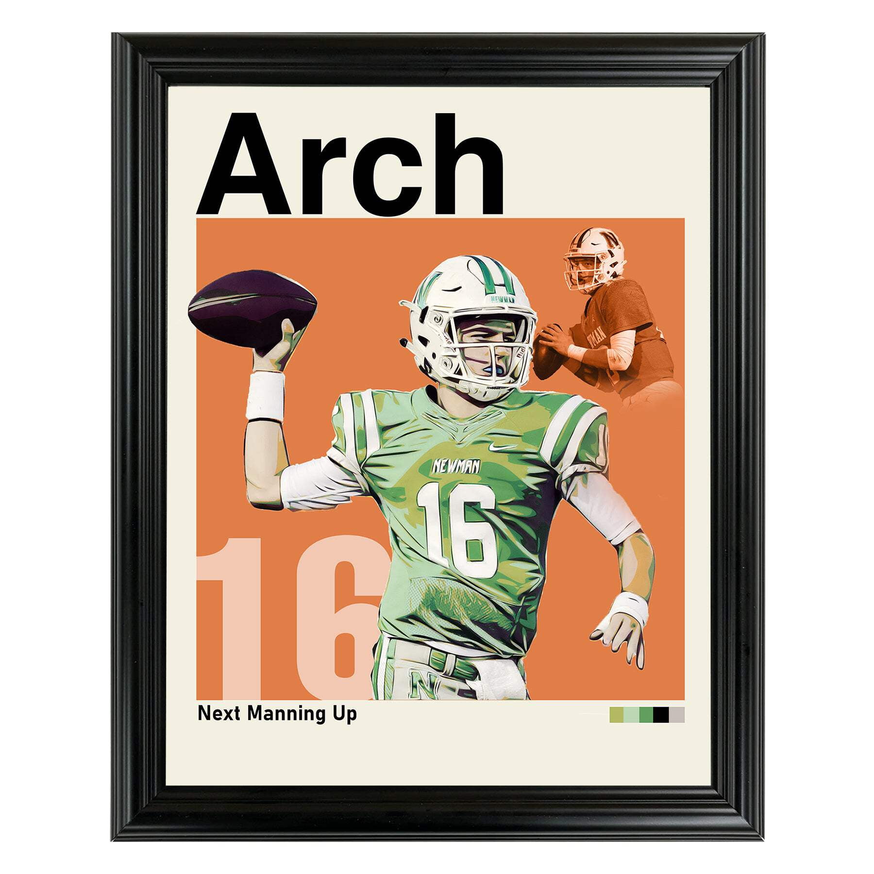 Arch Manning Framed Sports Art Photo by Thomas Maxwell - Walmart.com