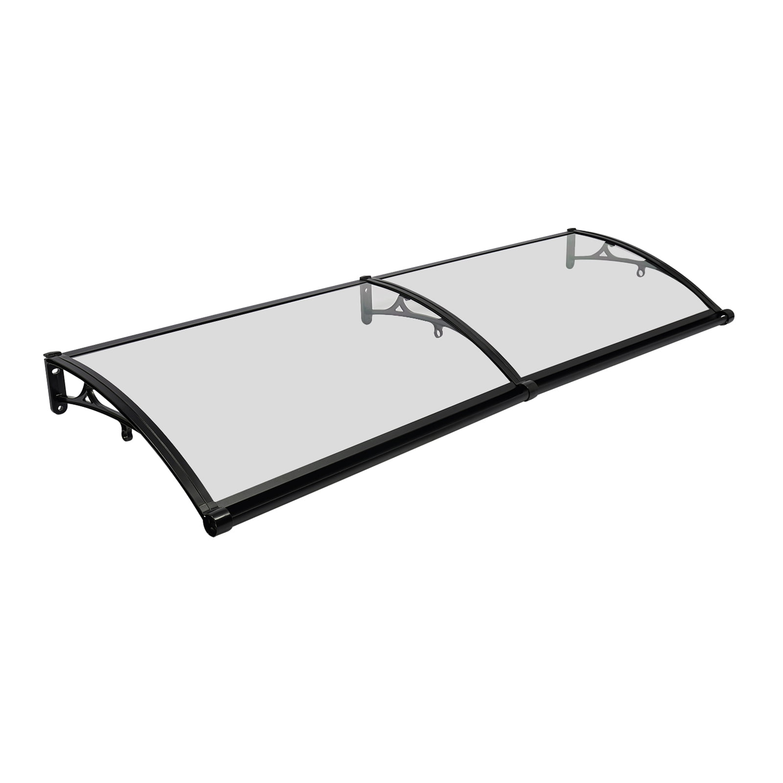 Arch Rainshed Canopy, 200x60cm, Clear and Silver, Protects Against Rain ...