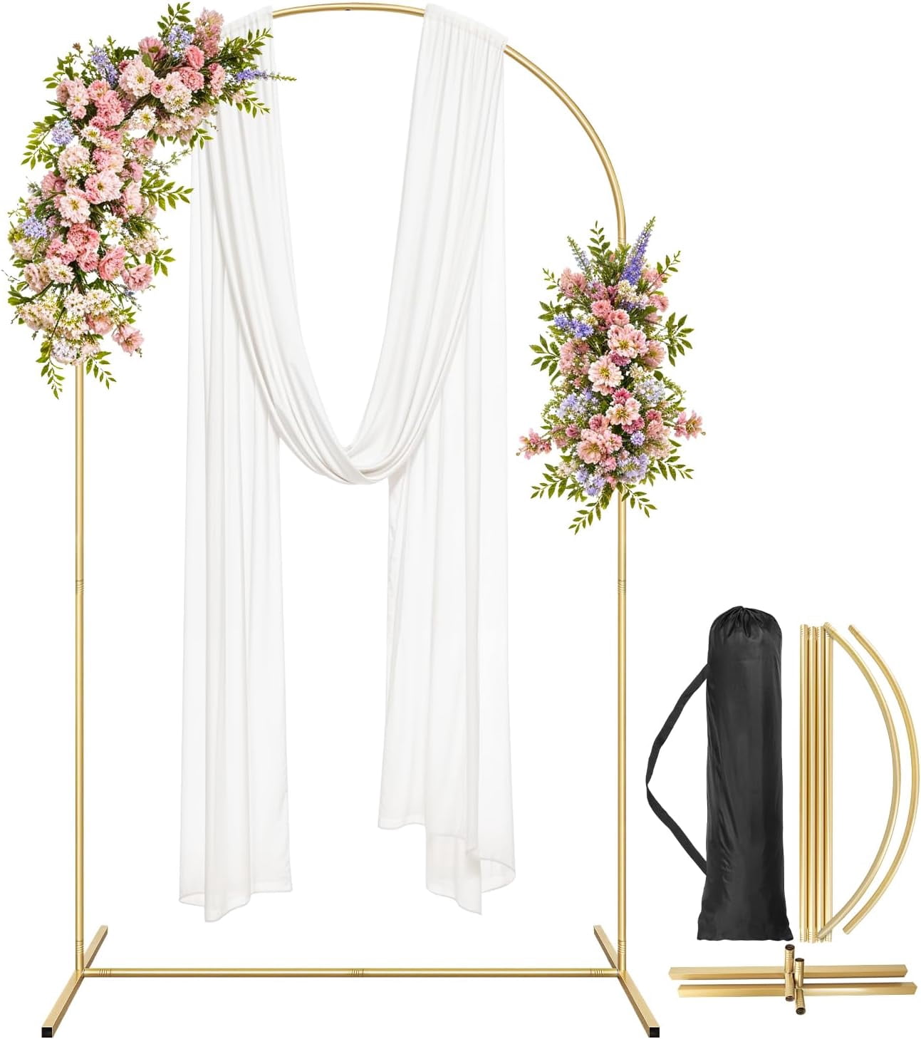 Arch Stand, Metal ArchFrame (7.2FT), Gold Wedding Party Arch for ...