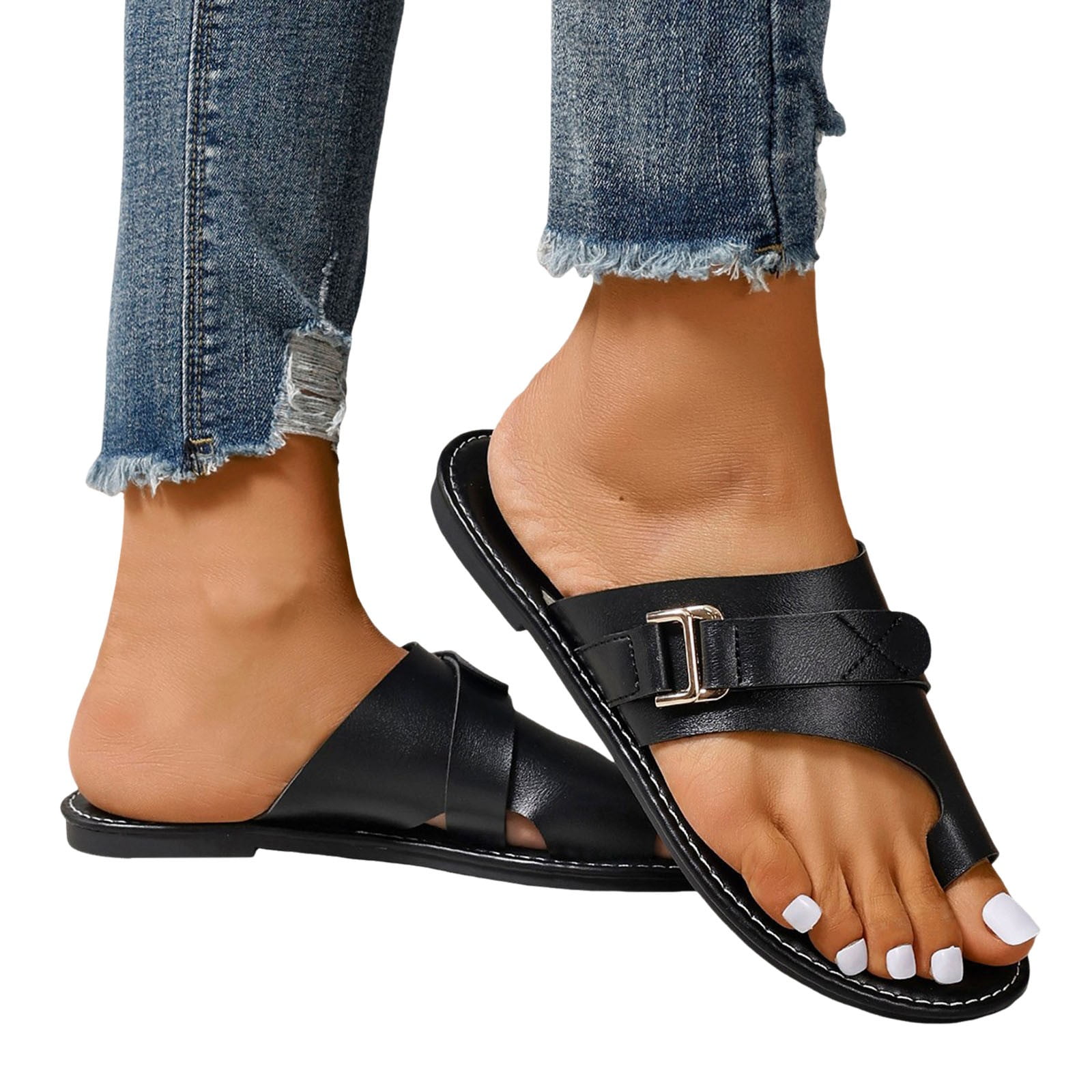 Arch Support Flip Flops for Women Stylish Cushioned Padded Straps ...