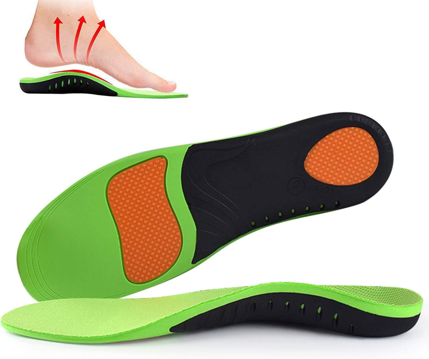 Arch Supports Insoles - Relieve Foot Pain, Flat Feet, High Arche, Shoe ...