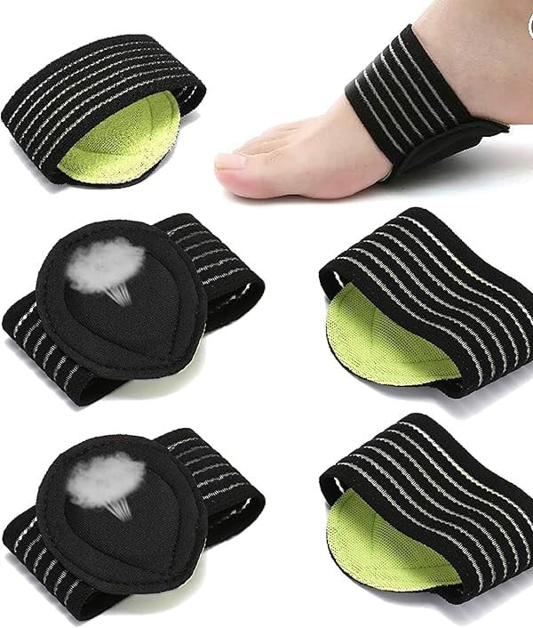 Arch Supports for Plantar Fasciitis, Cushioned Compression Support ...
