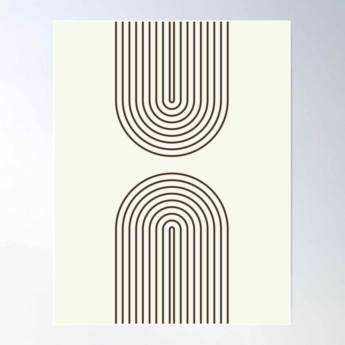 Arch Symmetry Poster Wall Art, Modern Wall Decor For Living Room ...