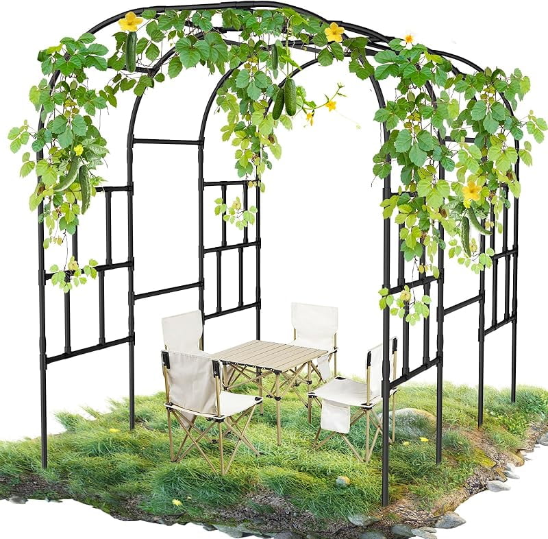 Arch Trellis, 87in H x 59in L Large Garden Arch Arbor Trellis for ...