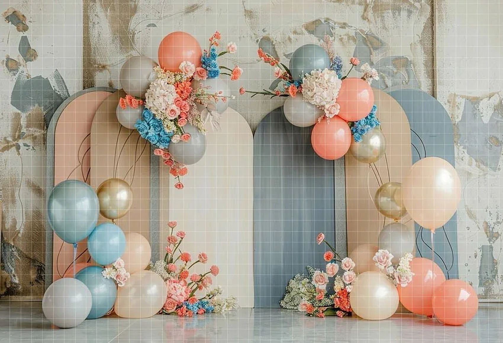 Arch Wall Pink Balloon Kids Adult Birthday Party Maternity Portrait r ...