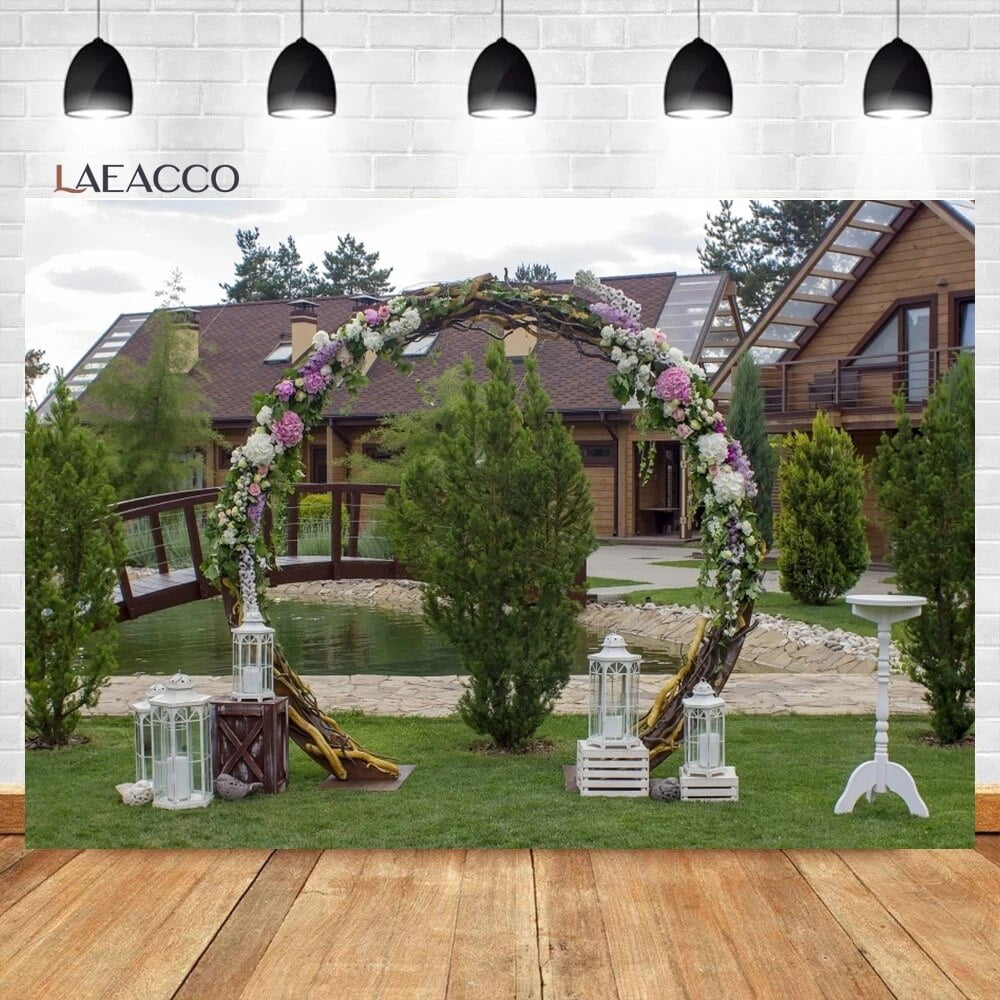Arch Wedding Flower Backdrop Outdoor Romance Bridal Floral Wall ...