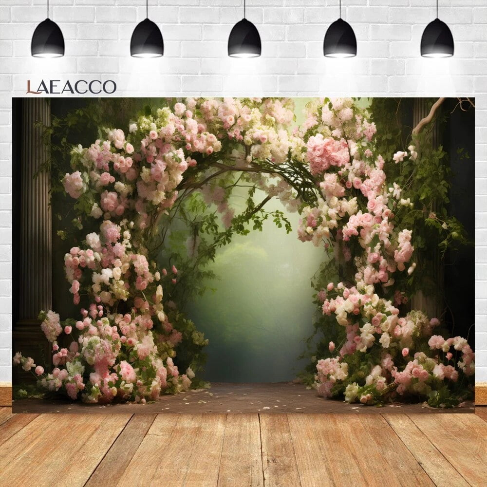 Arch Wedding Flower Backdrop Outdoor Romance Bridal Floral Wall ...