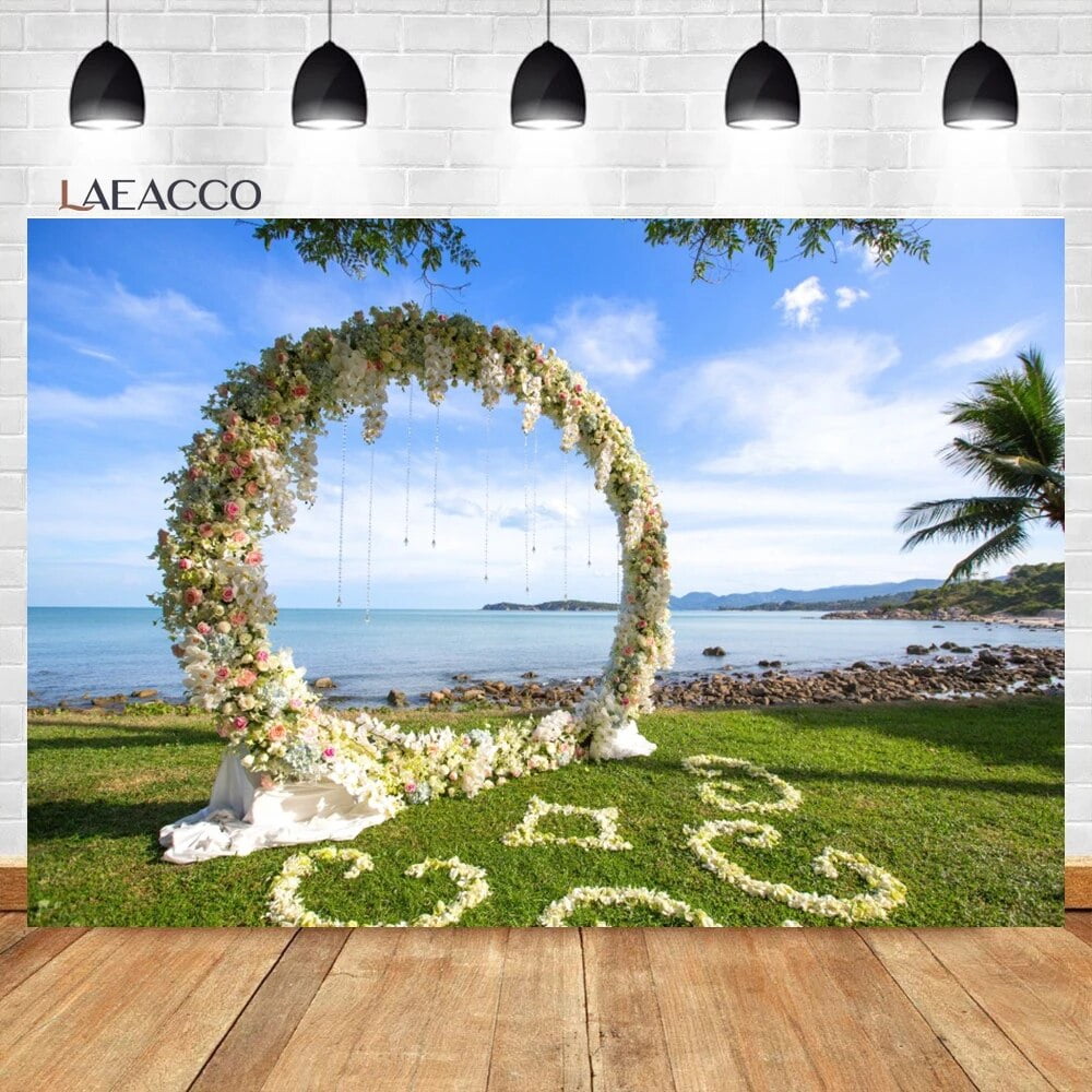 Arch Wedding Flower Backdrop Outdoor Romance Bridal Floral Wall ...