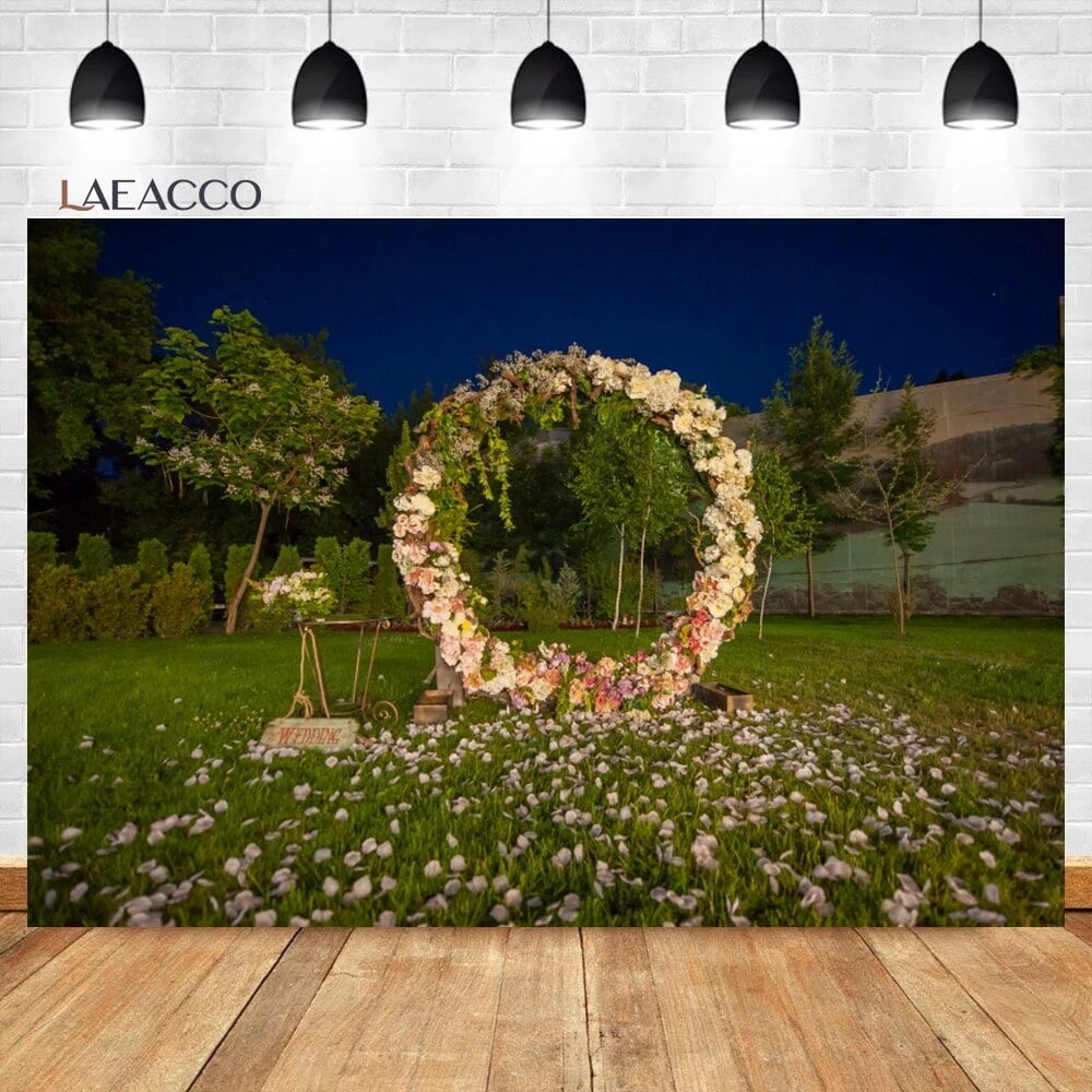 Arch Wedding Flower Backdrop Outdoor Romance Bridal Floral Wall ...