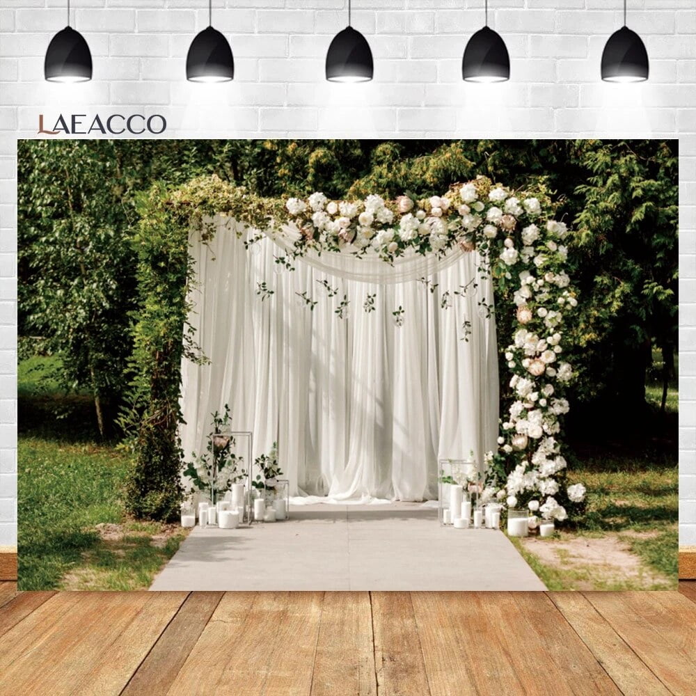 Arch Wedding Flower Backdrop Outdoor Romance Bridal Floral Wall ...