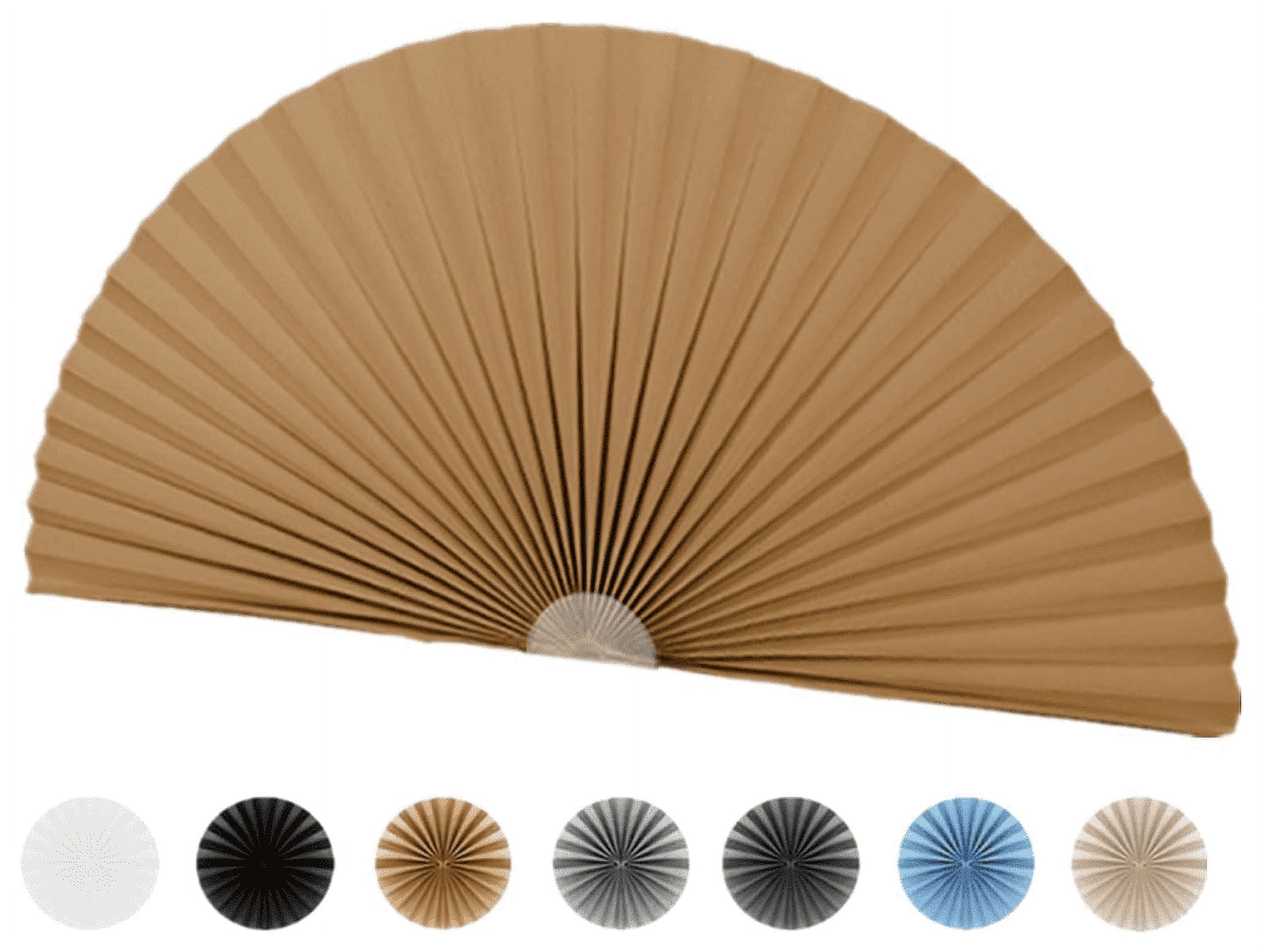 Arch Window Pleated Blinds Half Circle Window Shades Cordless Non-Woven ...