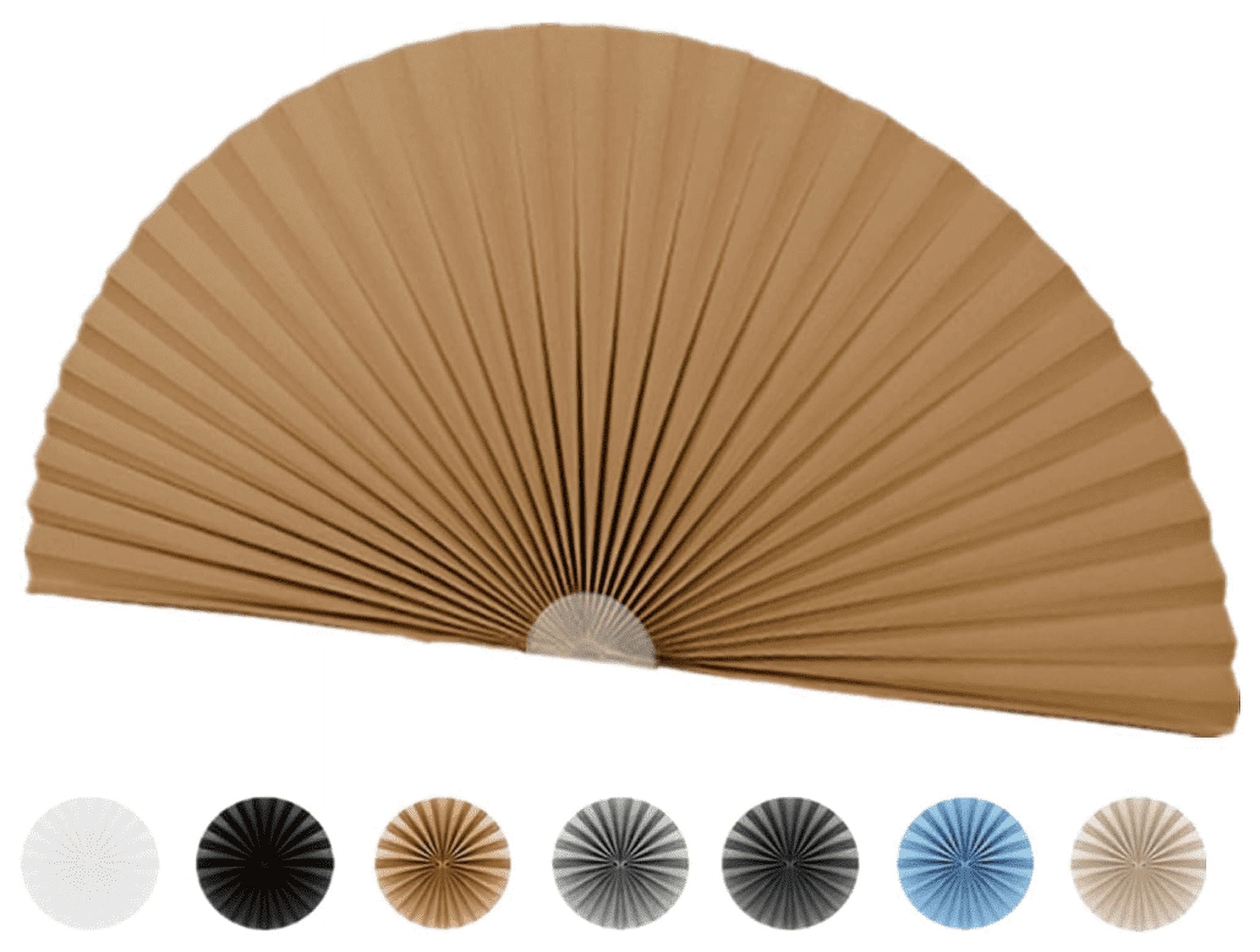 Arch Window Pleated Blinds Half Circle Window Shades Cordless Non-Woven ...