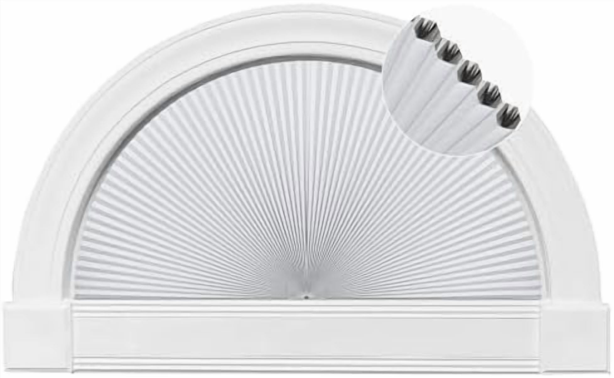 Arch Window Shade Blackout Half Circle Semicircular Curtain Half Moon ...