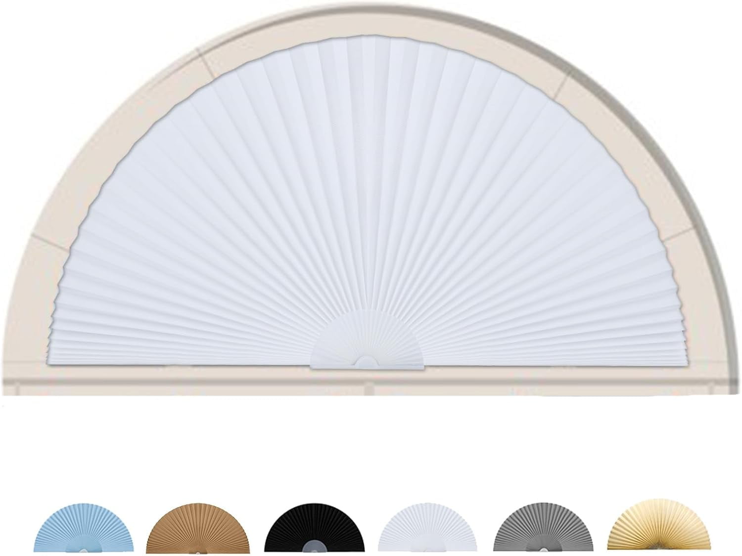 Arch Window Shade Half Circle Window Shade Paper Blinds for Windows ...