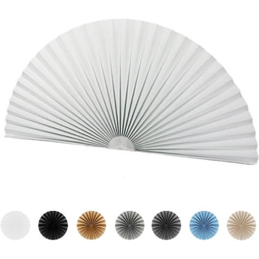 Norbi Arch Pleated Blinds Half Circle Window Shades Light Filtering ...