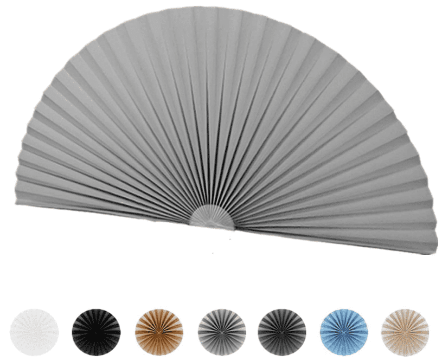 Garayma Arch Window Shade Light Filtering Pleated Self-Adhesive Semi ...
