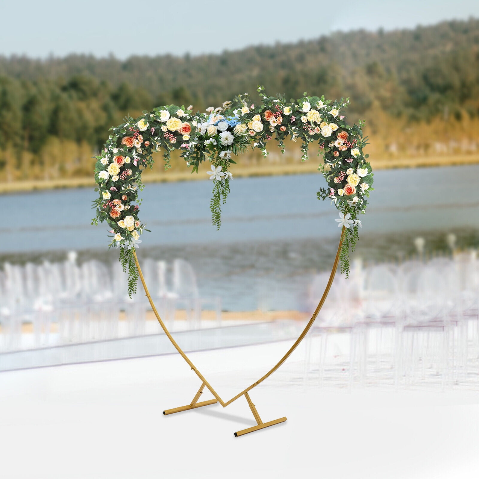 Arch Wreath Frame Holder Stand 2.1M Heart Balloon Wedding Birthday ...