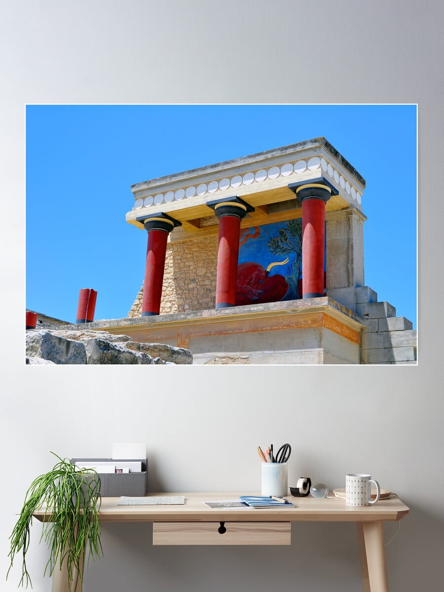 Archaeological Site Of Knossos. Minoan Palace. Crete. Poster Wall Art ...