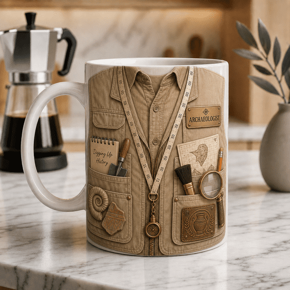 Archaeologist Mug Personalized Coffee Cup, Custom Name Archaeology Gift ...