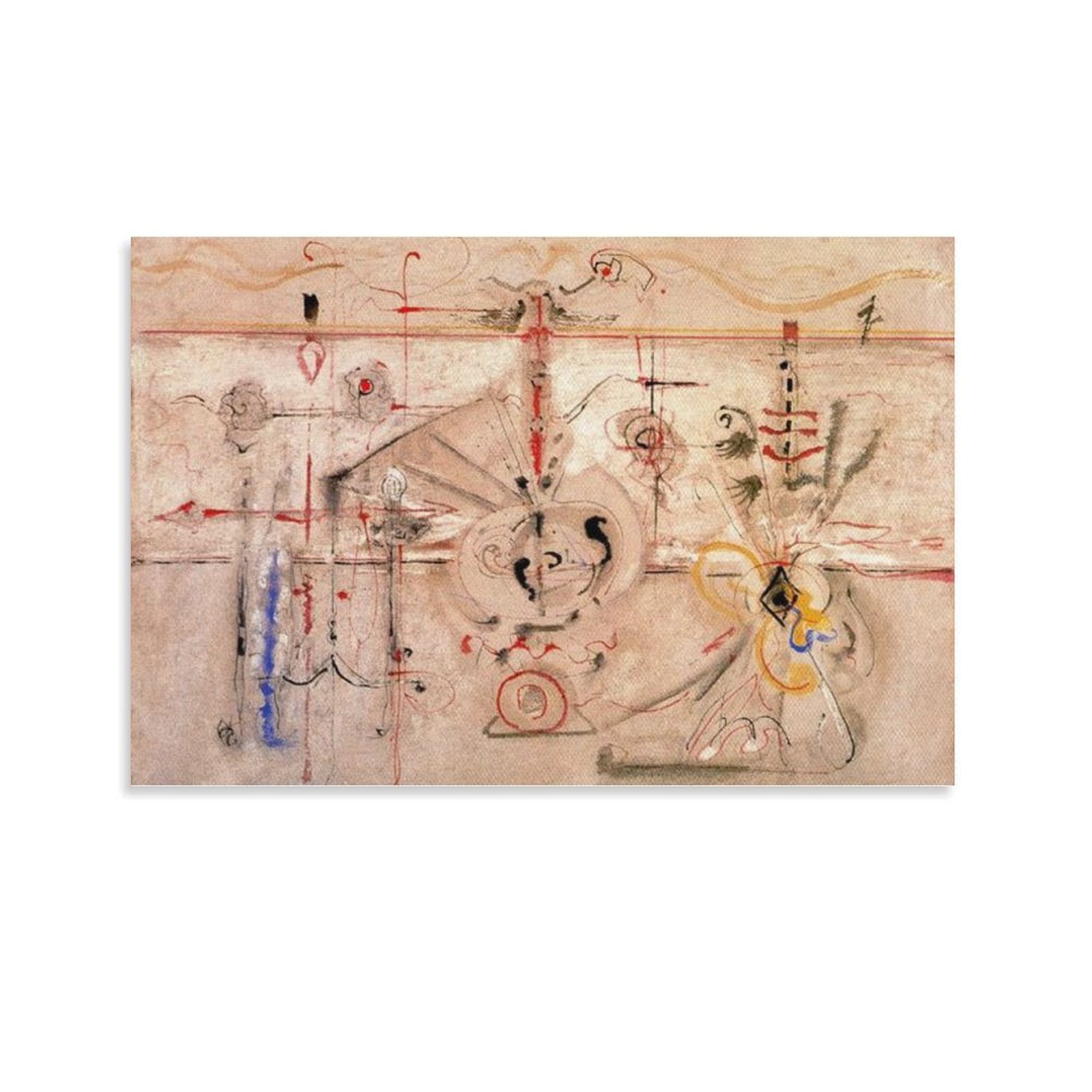 Archaic Idol 1945 by Mark Rothko Canvas Art Poster and Wall Art Picture ...