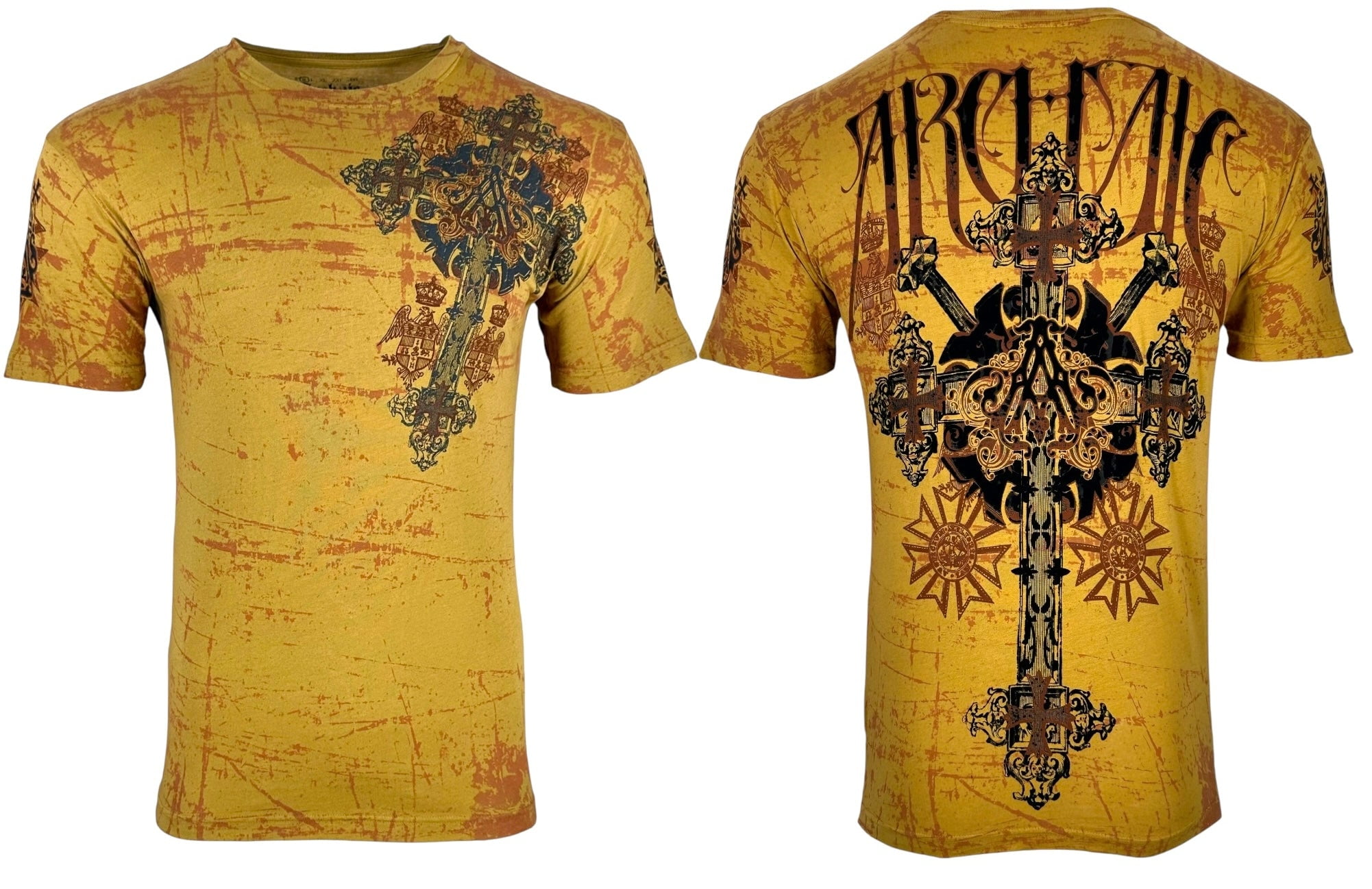 Archaic by Affliction Men's T-Shirt Metalloid - Walmart.com