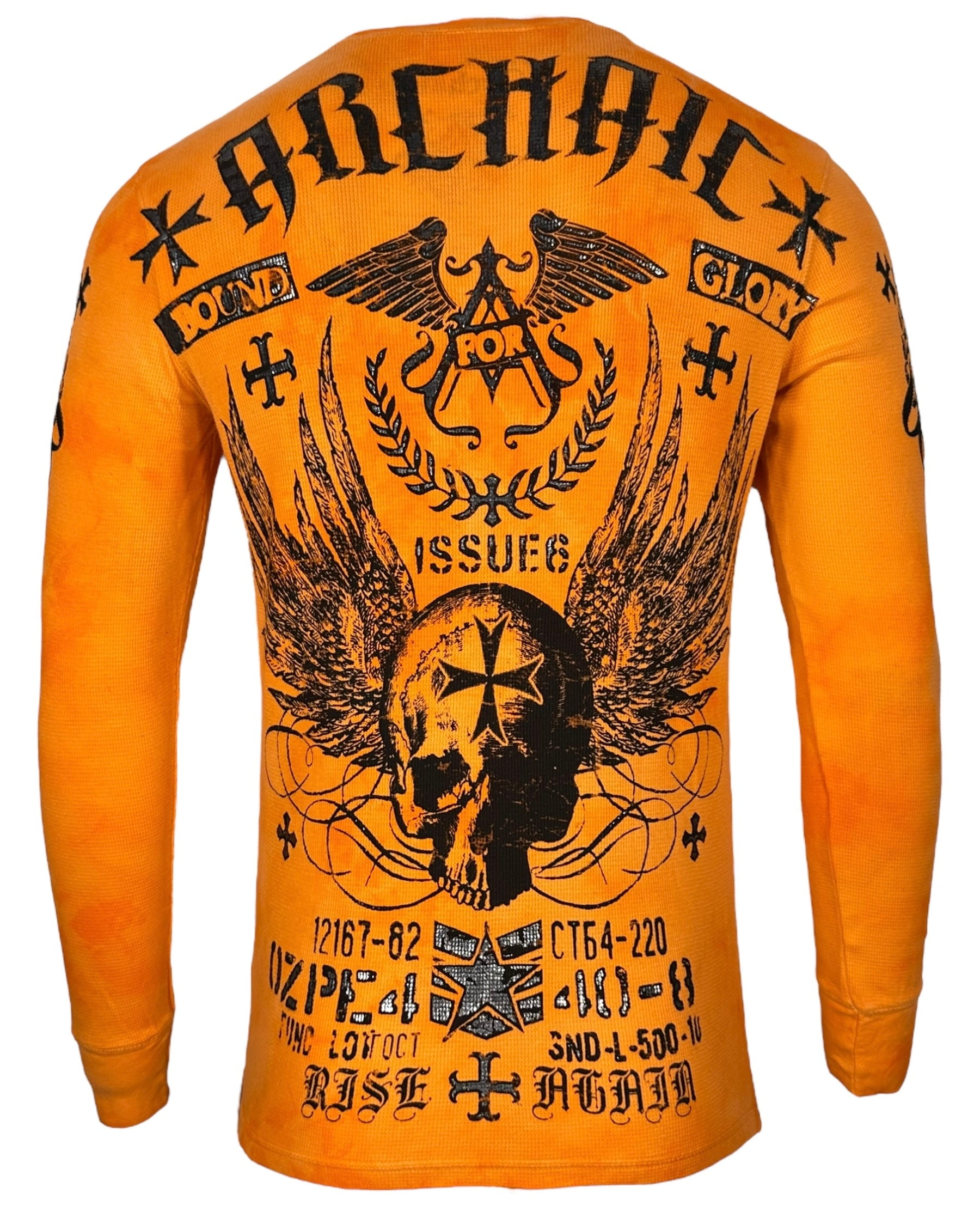 Archaic by Affliction Men's Thermal Shirt Black Prayer - Walmart.com