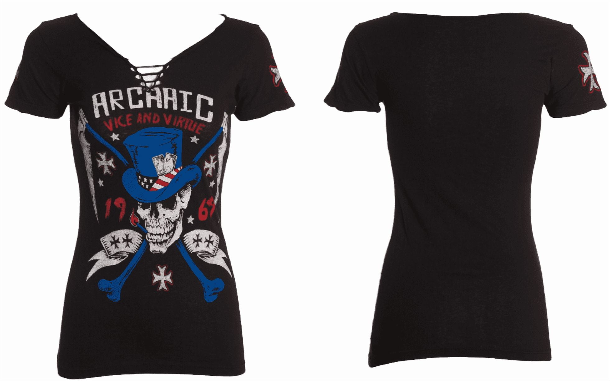 Archaic by Affliction Women's T-shirt Joker - Walmart.com