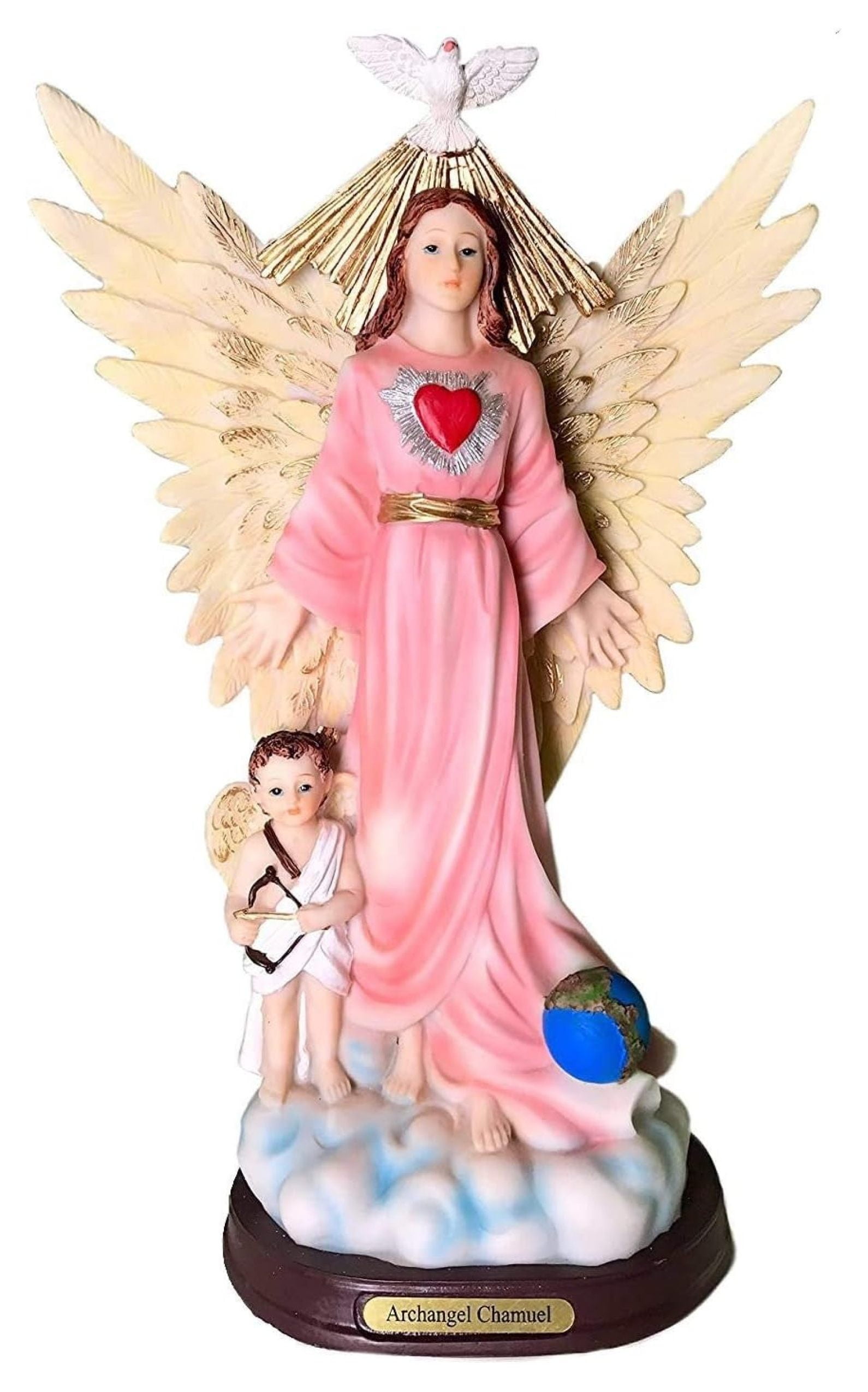 Archangel Angel Chamuel Samuel Santo San Statue 12" - Walmart.com