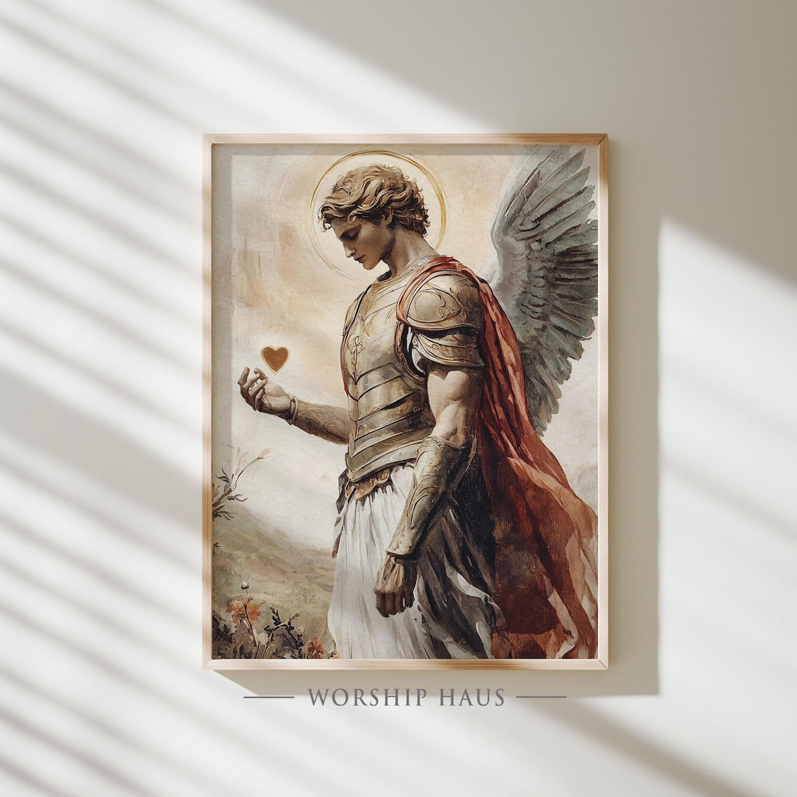 Archangel Chamuel Printable Wall Art - Sacred Religious Decor, Angelic ...