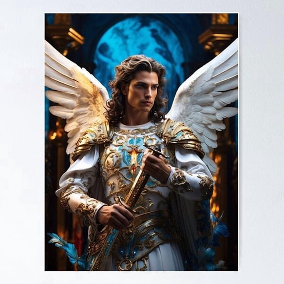 Archangel Gabriel Beautiful Angel Poster, Poster Home Decor, Poster ...