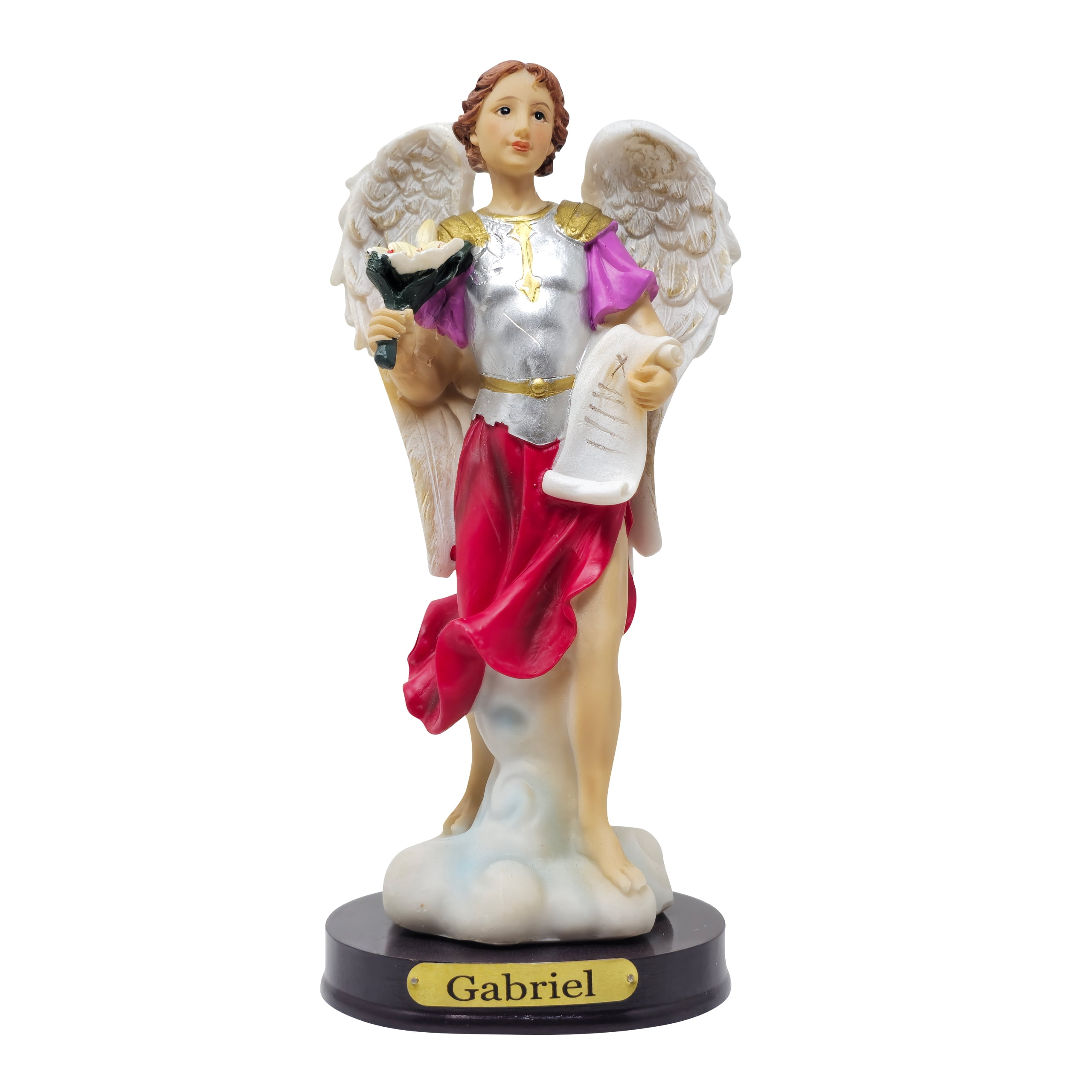 Archangel Gabriel Statue - Inspiring Religious Gift - Durable Resin - 8 ...