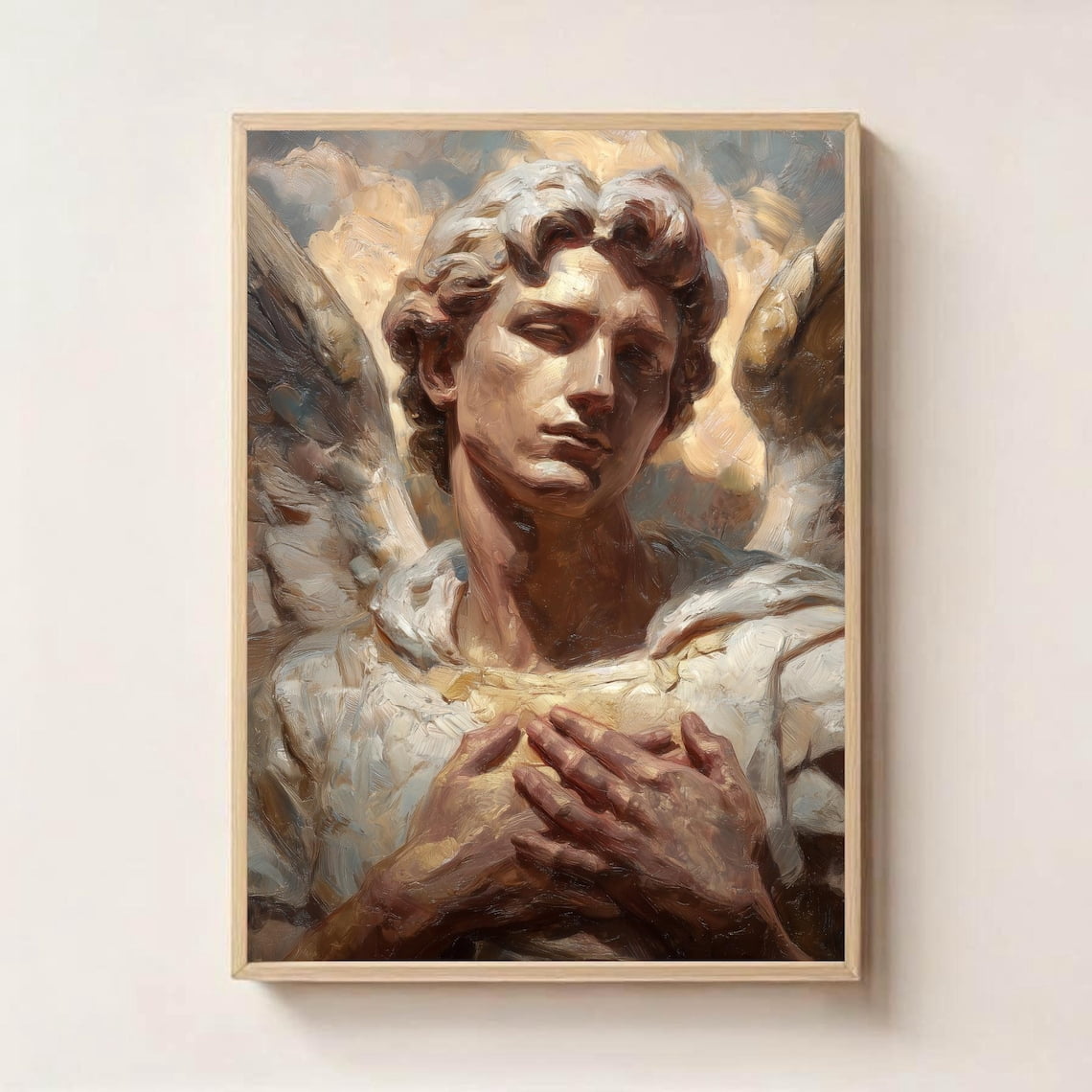 Archangel Guardian Angel Art Spiritual Protection Poster, Unframed ...