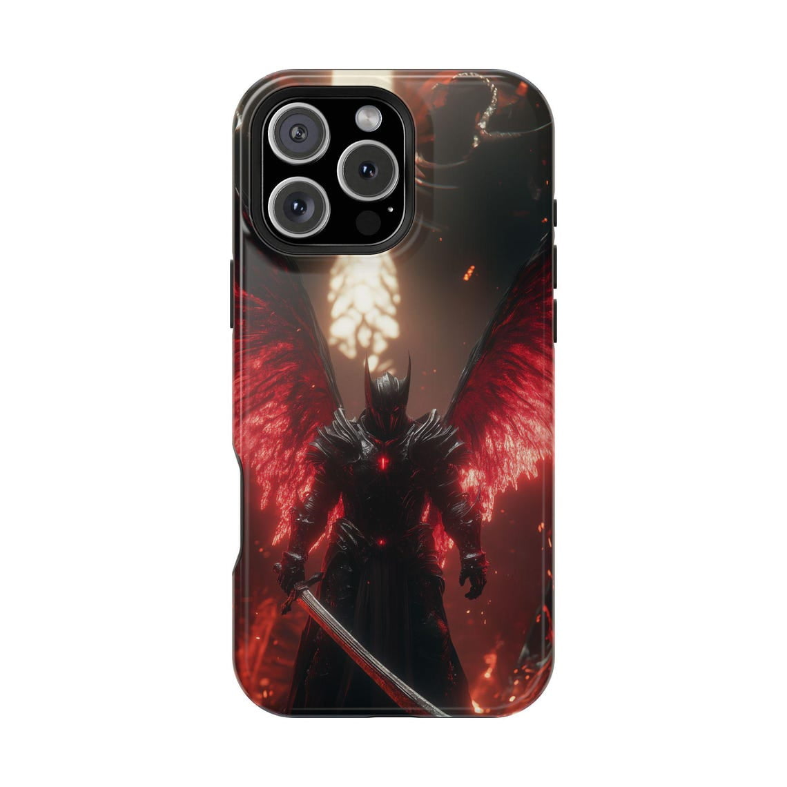 Archangel Knight Warrior Angelic Wings Divine Battle Art Phone Case ...