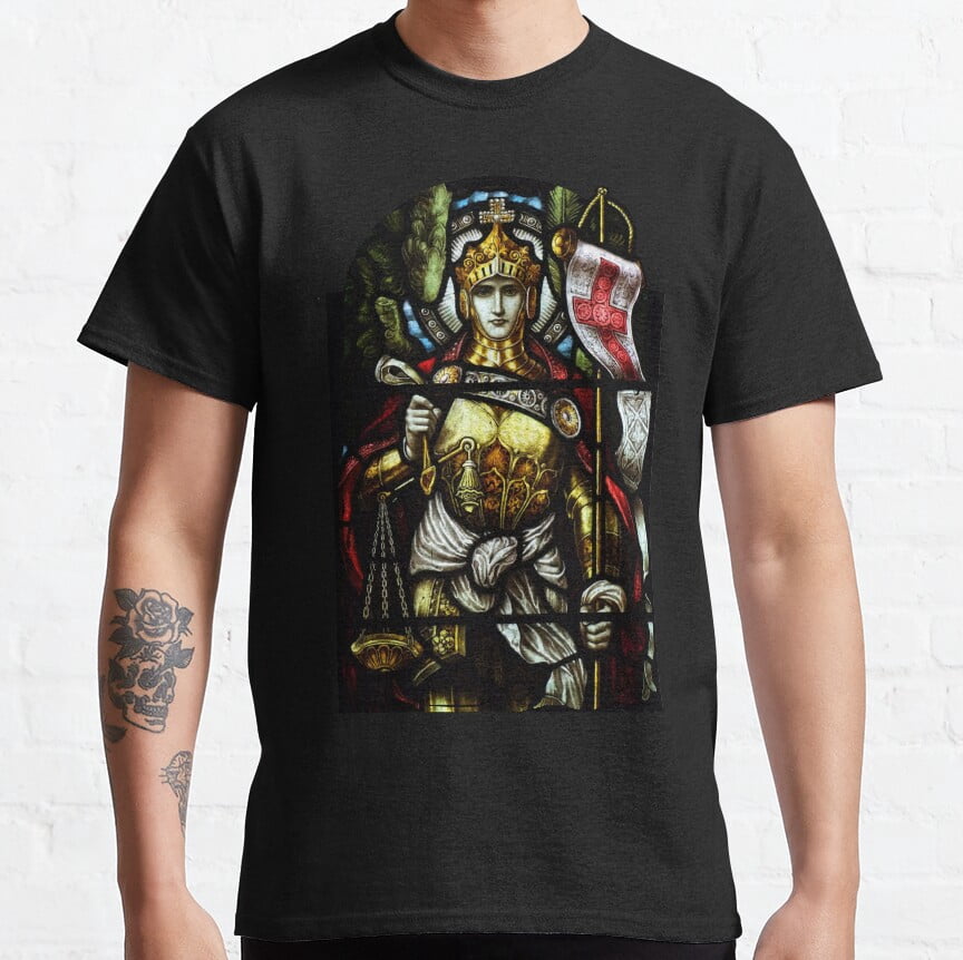 Archangel Michael Christian Cross stained glass Medieval Art Knight HD ...