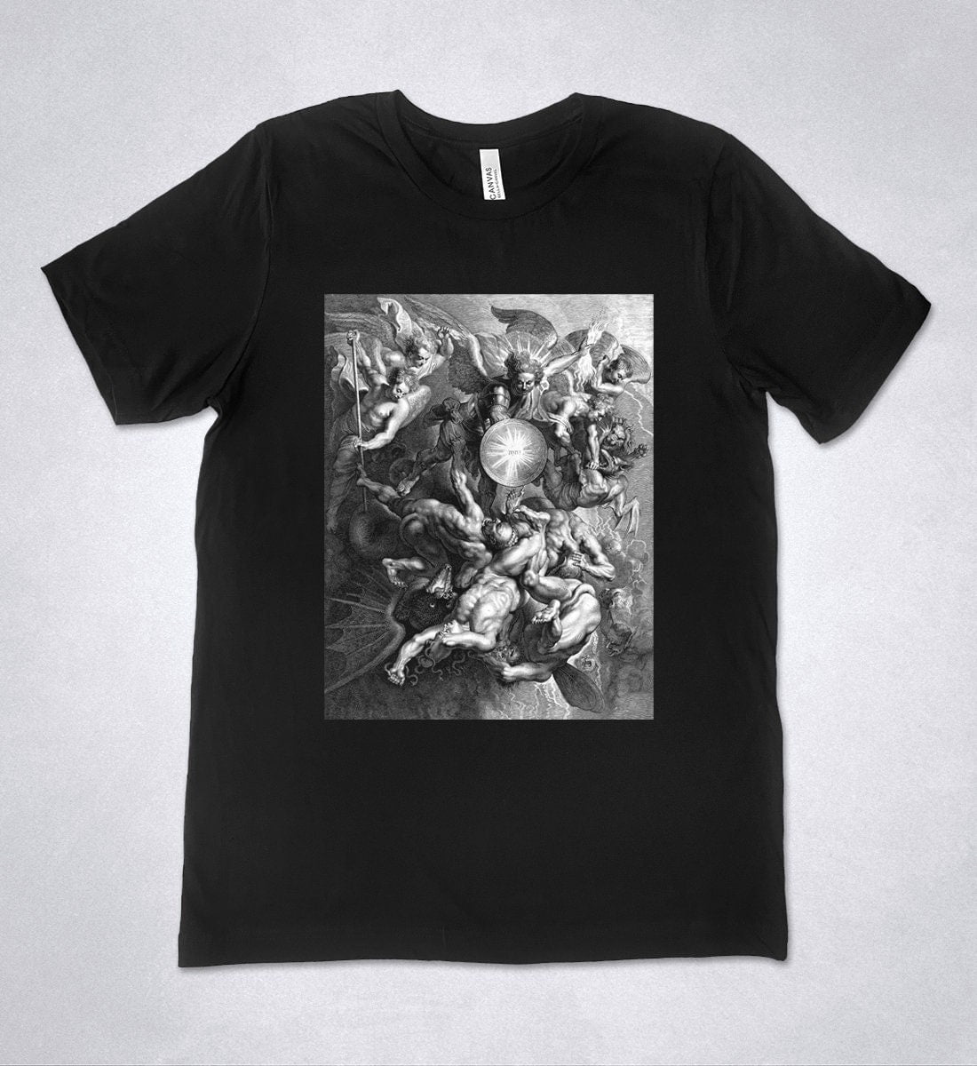 Archangel Michael Fighting the Rebel Angels t-shirt - Lucas Vorsterman ...