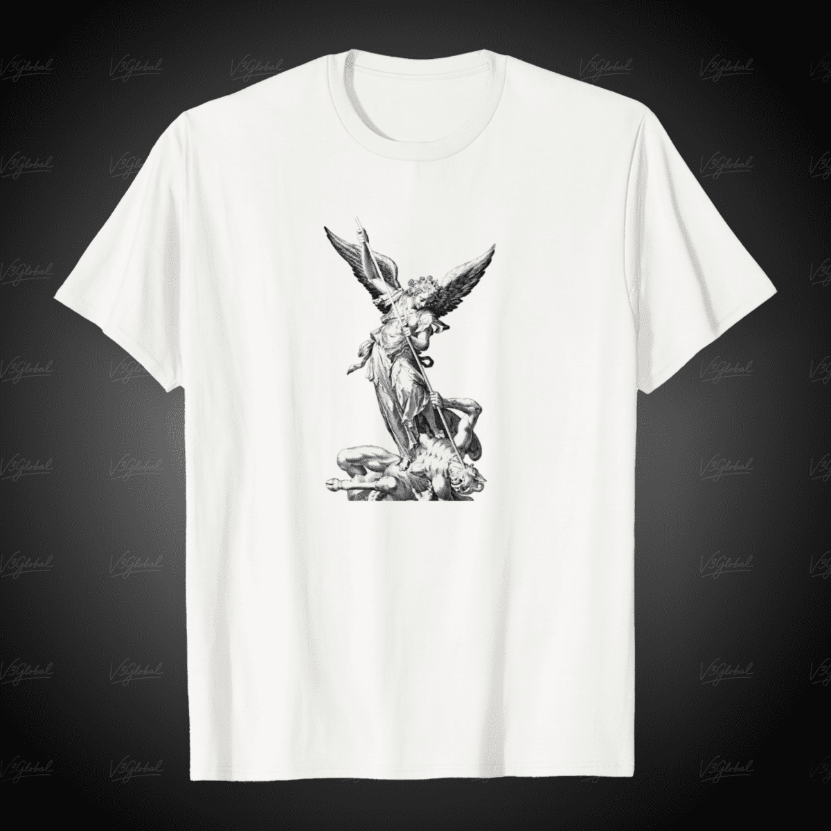 Archangel Michael Minimalist Religious Graphic Unisex T-Shirt, for Men ...