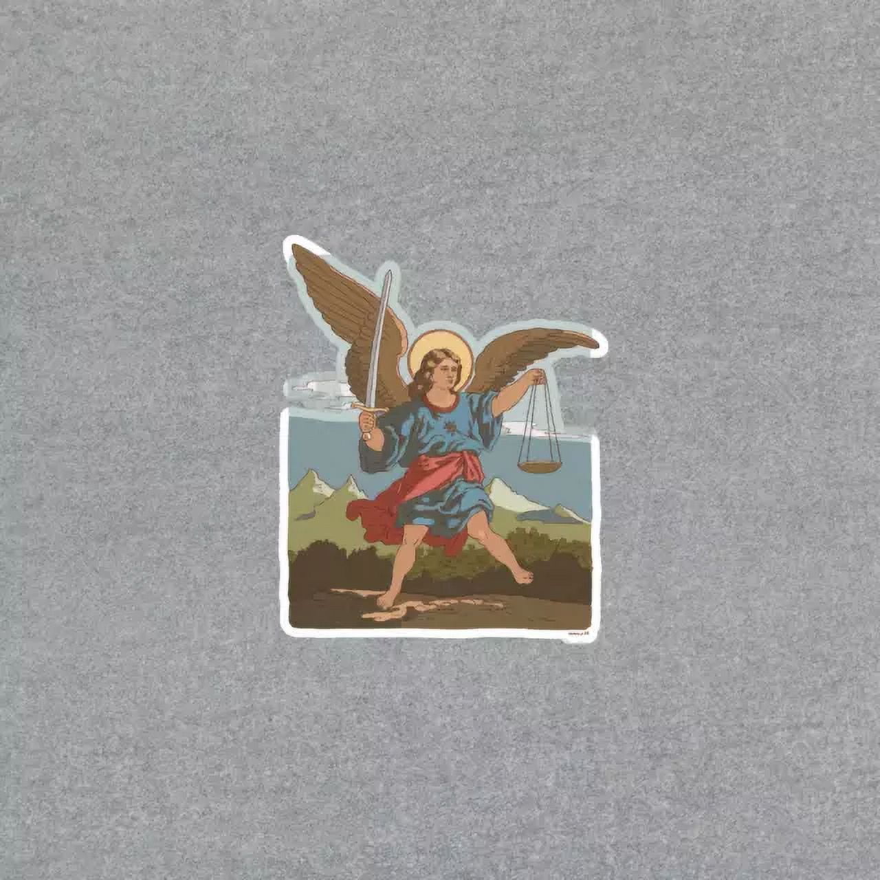 Archangel Michael Sticker - Heavenly Warrior Angel Decal Religious ...