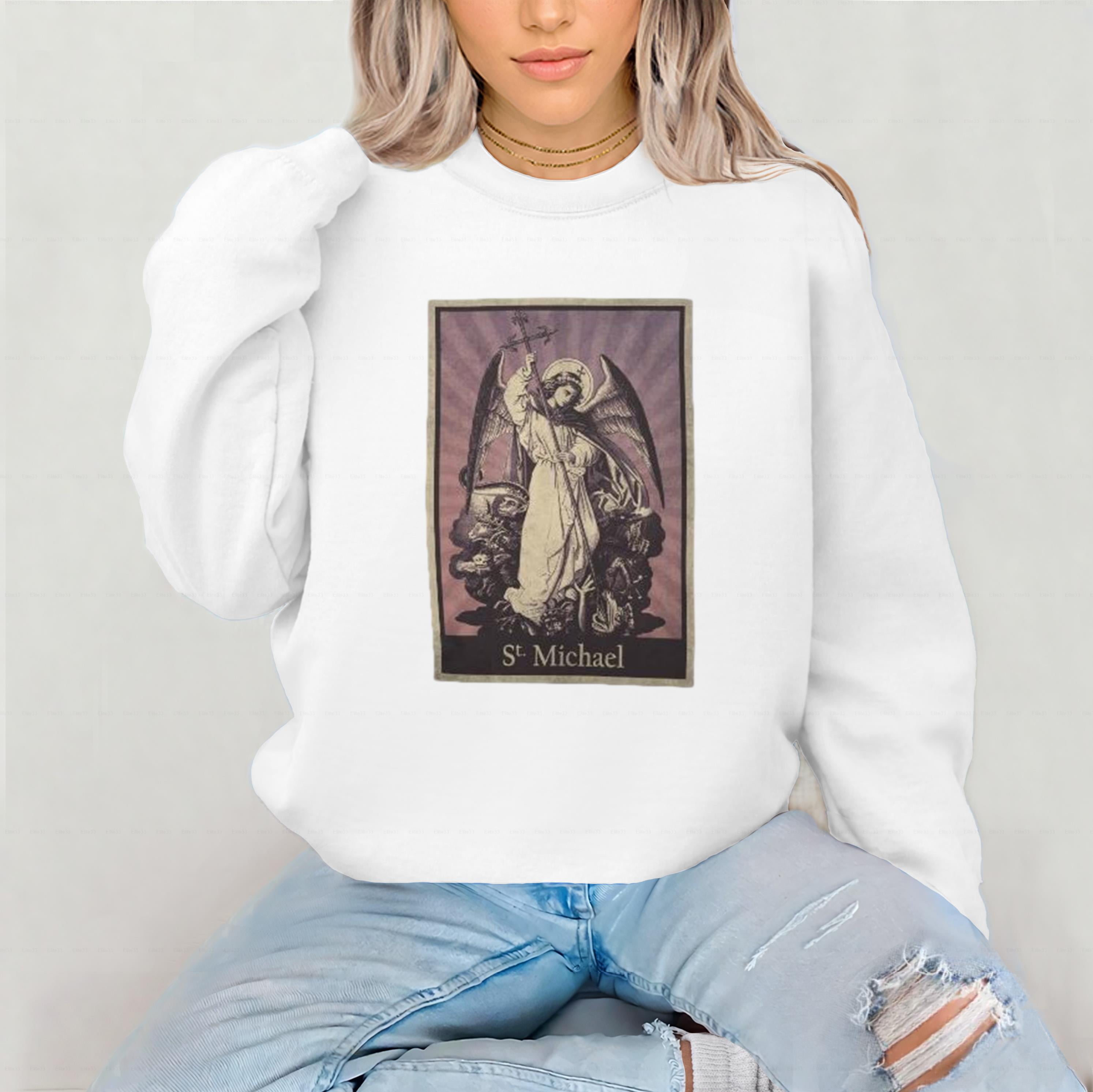 Archangel Michael T-Shirt with Classic Religious Art, for men & women ...