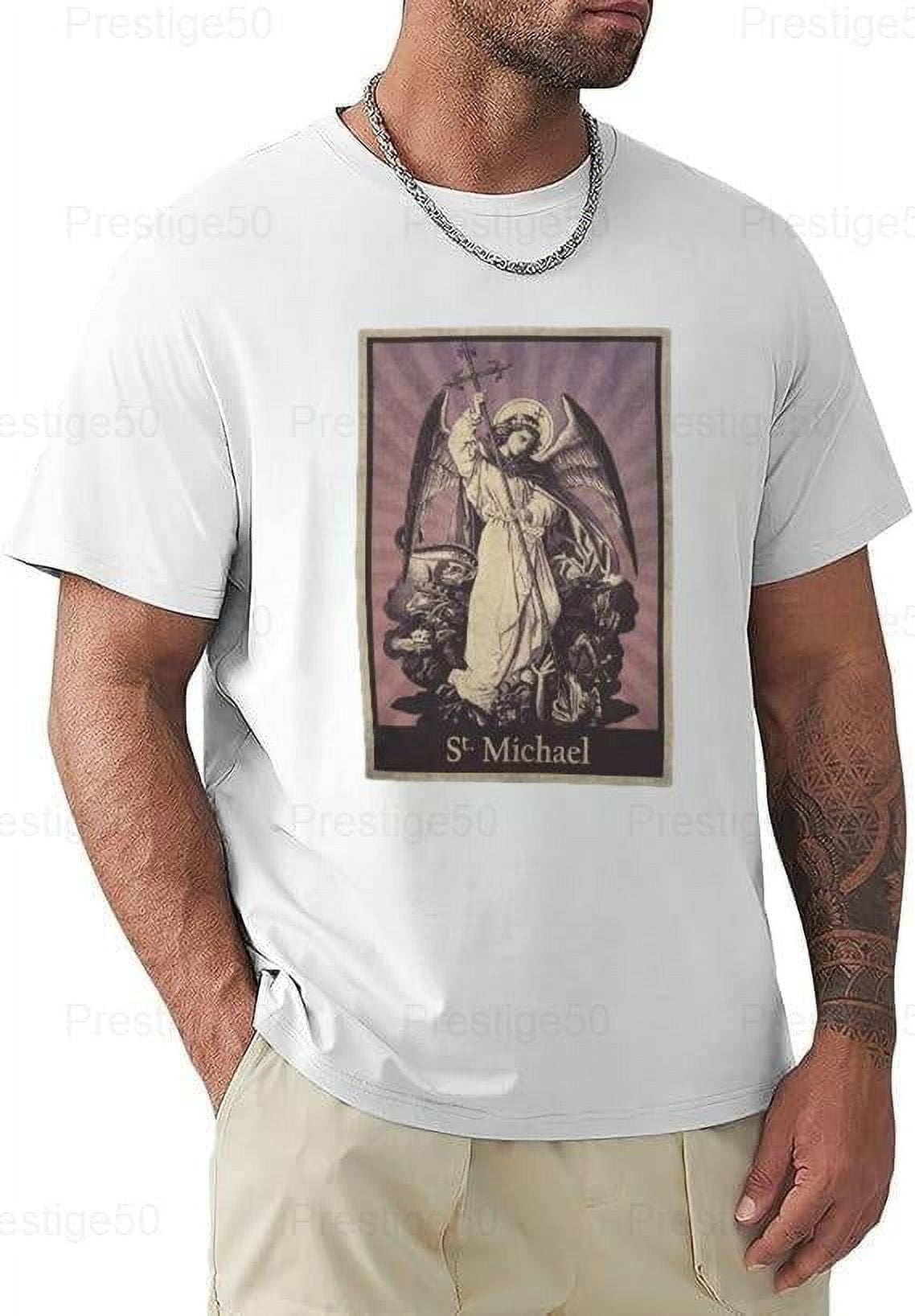 Archangel Michael T-shirt Classic Religious Artwork, for men & women ...