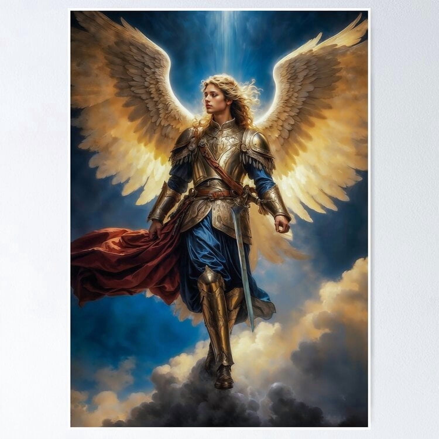 Archangel Michael The Seraphic Deender Poster Wall Art Print For Home ...